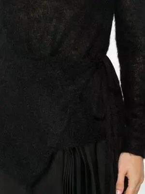 Sú Wrap-tie Asymmetric Sweater
