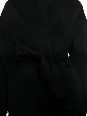 SUSANNE BOMMER Belted Shawl-collar Coat