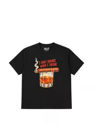 MELT Graphic-print T-shirt - Black