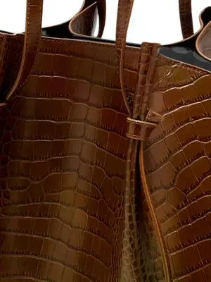 Yuzefi Mochi Croc-effect Leather Tote Bag