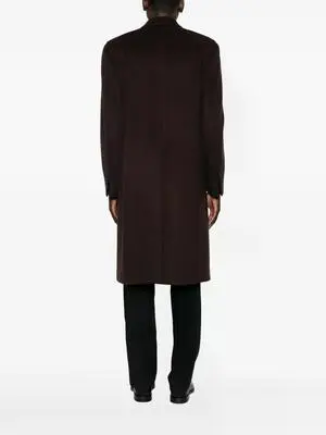 LARDINI Double-breasted Peak-lapel Coat