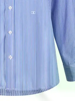 DOUUOD Vertical-stripe Long-sleeve Shirt