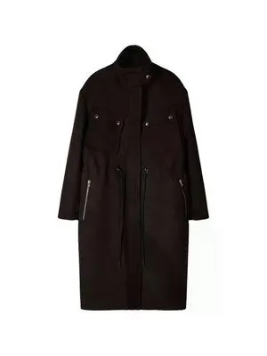 Patrizia Pepe Fly Panelled Coat - Brown