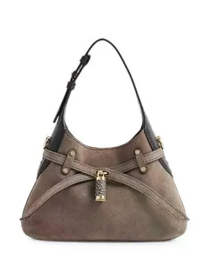 Borbonese Mini B-halo Buckle-detail Tote Bag - Brown