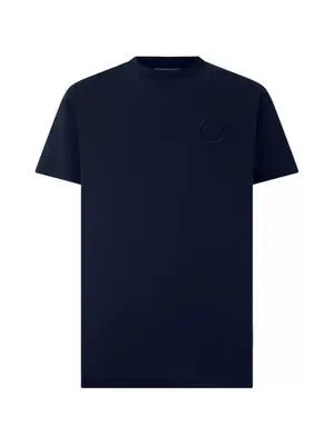 Philipp Plein Round Neck T-shirt Embroidery Hexagon - Blue