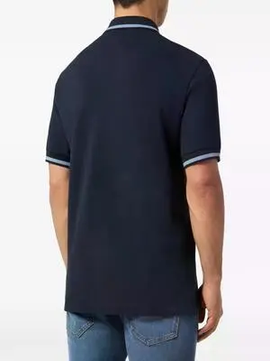 Philipp Plein Logo-plaque Tipped Polo Shirt