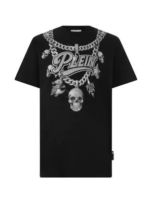 Philipp Plein Chains-print T-shirt - Black