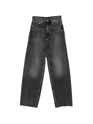 Sandro Faded Raw-cut Jeans