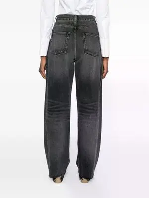 Sandro Faded Raw-cut Jeans