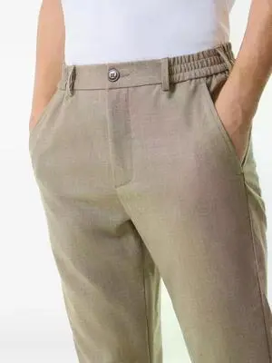 VALENZA Flannel Stretch Tapered Trousers