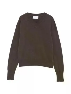 DANIELE FIESOLI V-neck Cashmere Sweater - Neutrals