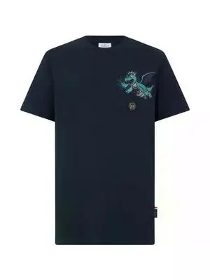 Philipp Plein Dragon-patch T-shirt - Blue