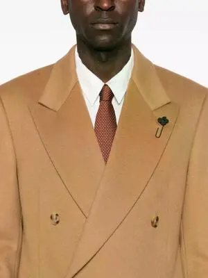 LARDINI Double-breasted Peak-lapels Coat