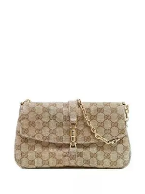 Gucci Jackie Gg Supreme Crystal Shoulder Bag