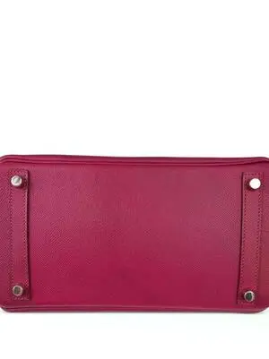 Hermès 2010 30 Birkin Epsom Leather Tote Bag - Red