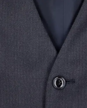 Giorgio Armani Single-breasted Pinstripe Vest In Virgin Wool And Cashmere