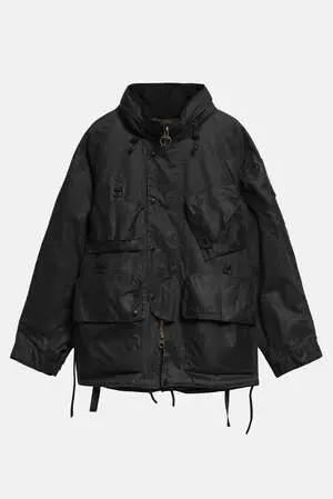 Barbour X Norbit Giacca Ripstop Wax - Nero