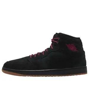 JORDAN 1 Mid-top Se 'black Gum Medium Brown - Black/gum Medium Brown/team Red