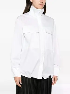 Sú High-neck Chest-pocket Shirt