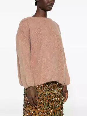 Dixie Bow-detail Knitted Sweater