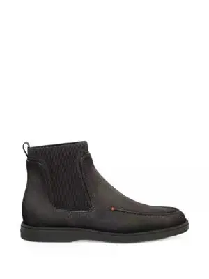 Santoni Leather Chelsea Boots