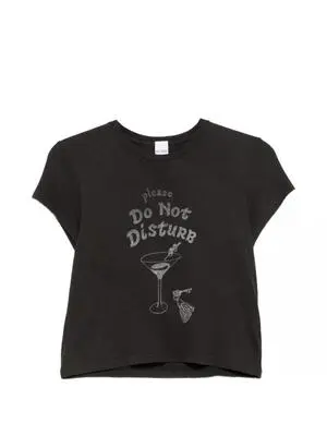 RE/DONE 50's Boxy Graphic-print T-shirt - Black