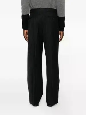 TONYWACK Pinstripe-pattern Belted Trousers