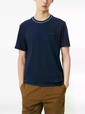 Lacoste Contrast-trim Logo-patch T-shirt