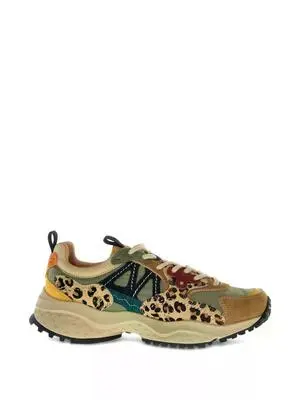 FLOWER MOUNTAIN Solin Leopard-print Sneakers - Neutrals