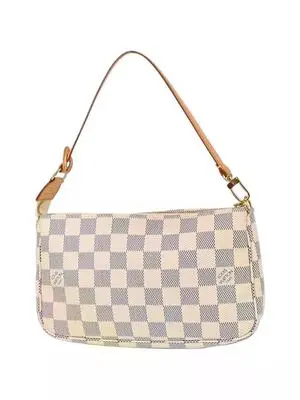 LOUIS VUITTON Damier Azur Pochette Accessoires Clutch Bag