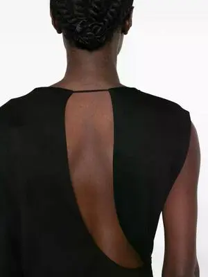 Christopher Esber Draped-sleeve Cut-out Gown Maxi Dress - Black