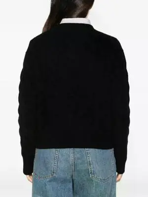 Polo Ralph Lauren Cable-knit Embroidered-logo Sweater - Black