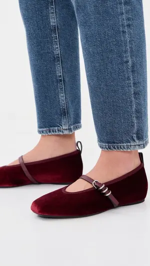 Rag & Bone Spire Velvet Mary Janes