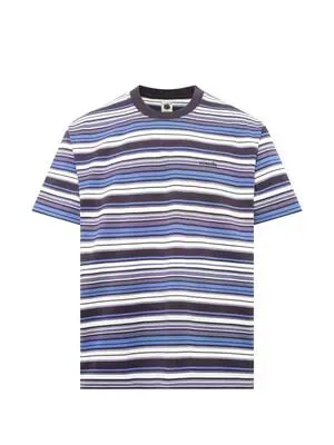 VOWELS Stripe-pattern T-shirt