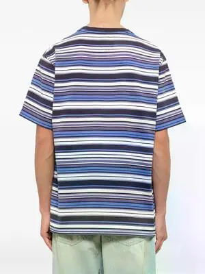 VOWELS Stripe-pattern T-shirt