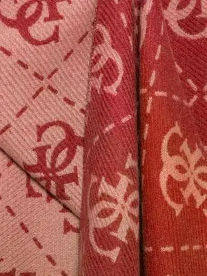 Guess Logo-pattern Fringed Scarf