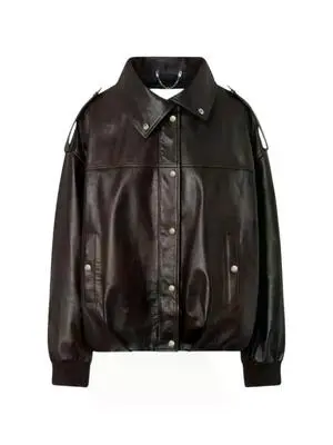 HALFBOY Epaulette Leather Jacket