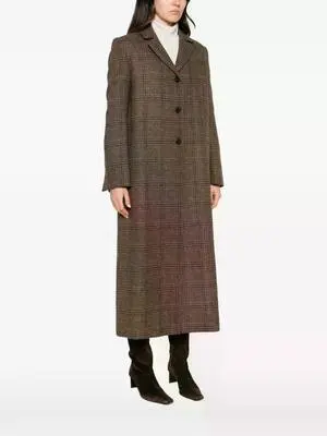 CENERE GB Check-pattern Single-breasted Coat