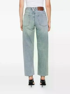 ENTIRE STUDIOS Seth Washed Straight-leg Jeans - Blue
