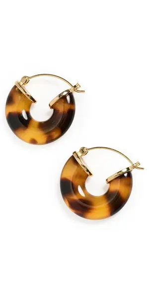 Anni Lu Big Swell Hoops - Tortoise