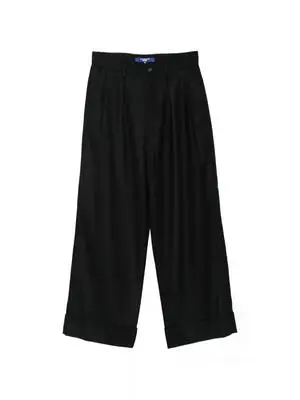 Junya Watanabe Pleated Wide-leg Trousers - Black