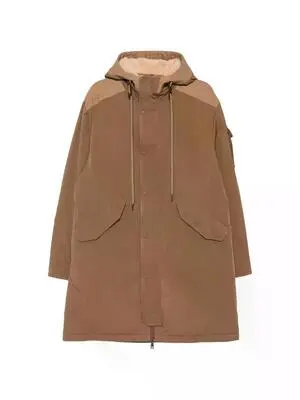Moncler Hooded Logo-patch Coat