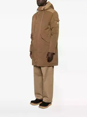 Moncler Hooded Logo-patch Coat
