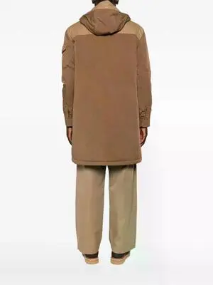Moncler Hooded Logo-patch Coat