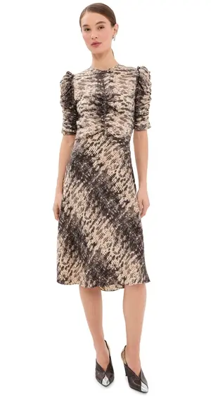 Isabel Marant Étoile Lemila Silk Dress - Beige