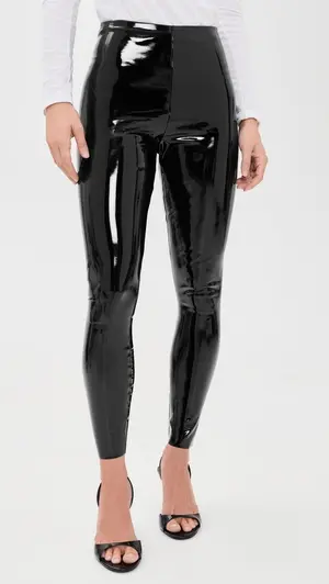 Commando Petite Faux Patent Leather Leggings