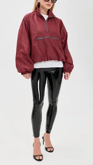 Commando Petite Faux Patent Leather Leggings
