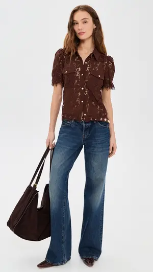Generation Love Mikaelle Lace Shirt