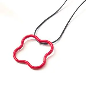 SAINT BOTOLPH Logo Pendant Necklace In Rojo