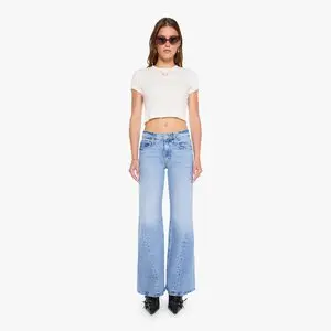 MOTHER The Mid Rise Sidestepper Twist Sneak Sow Surreal Jeans